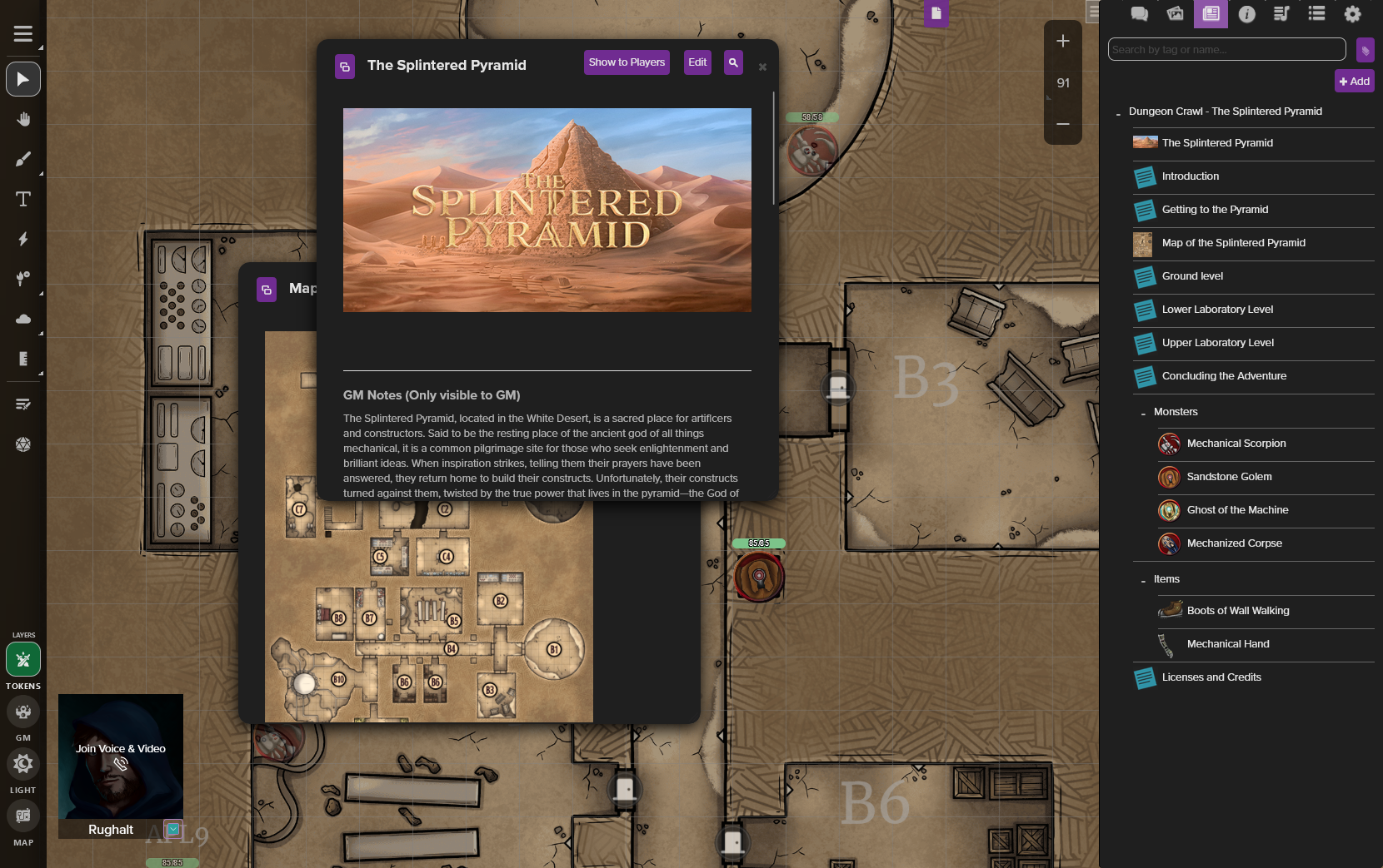 Dungeon Crawl - The Splintered Pyramid for 5e and Pathfinfinder